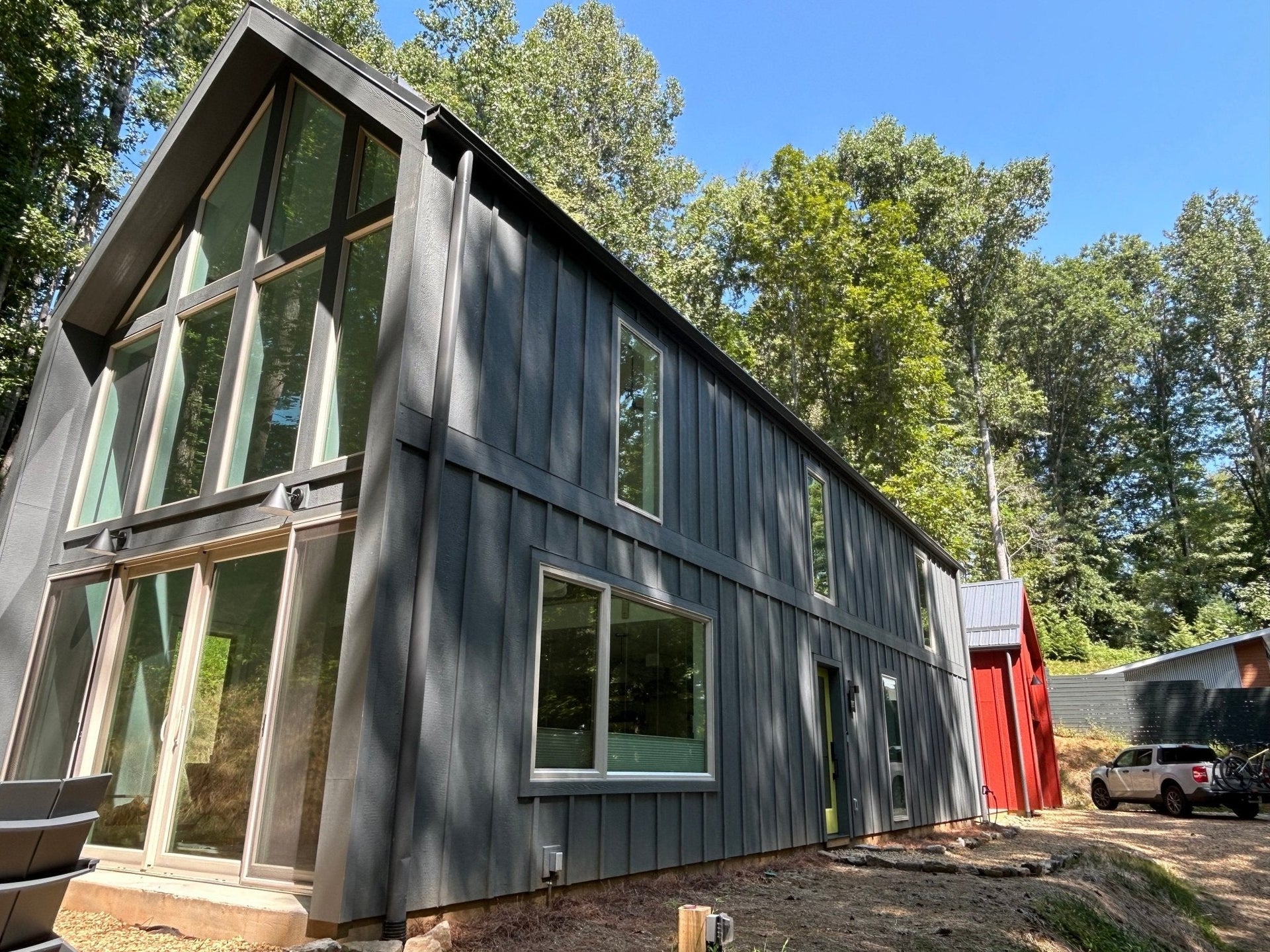 Modern Cabin Plans in North Carolina: Mary & Chris's Alpine 2.2 – Den