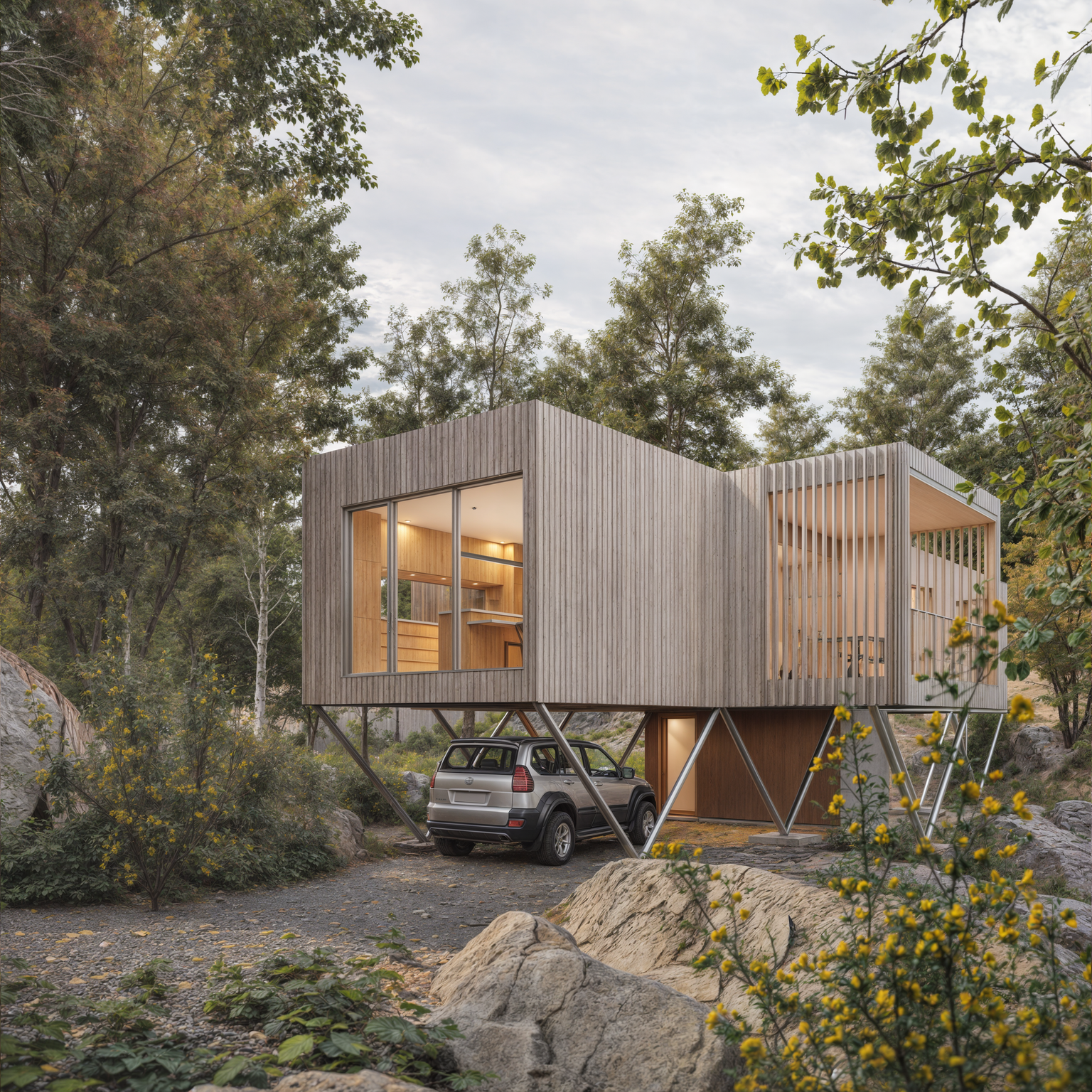 Modern Treehouse Prefab | Fully Engineered Cabin Kits by DEN – Den