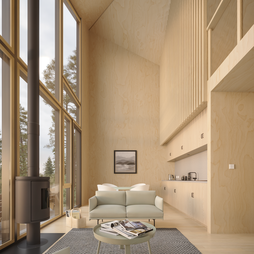 A-Frame, Farm House & Cabin Plans - Download Small House Plans - Den