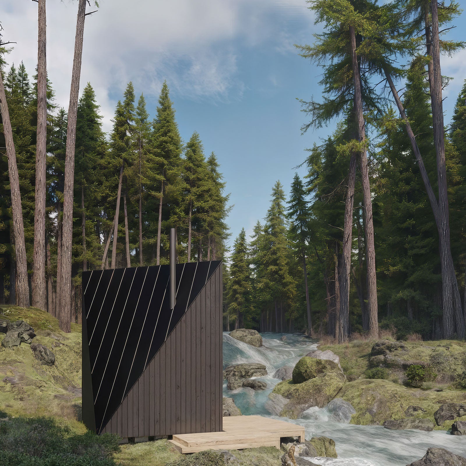 Modern Prism DIY Sauna Plans – Four-Person Outdoor Wellness – Den