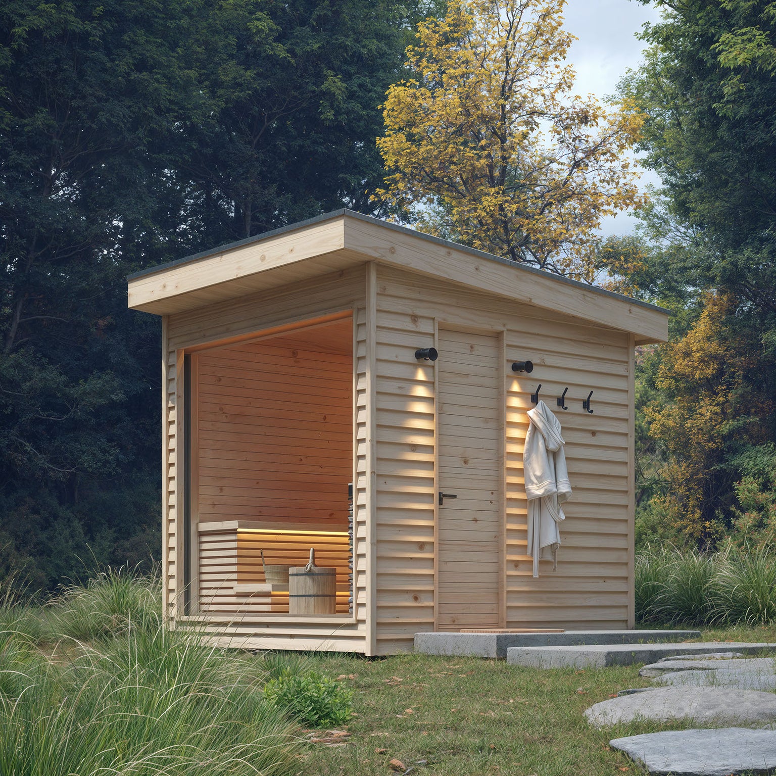 Rustic DIY Sauna Plans – Four-Person Outdoor Wellness – Den