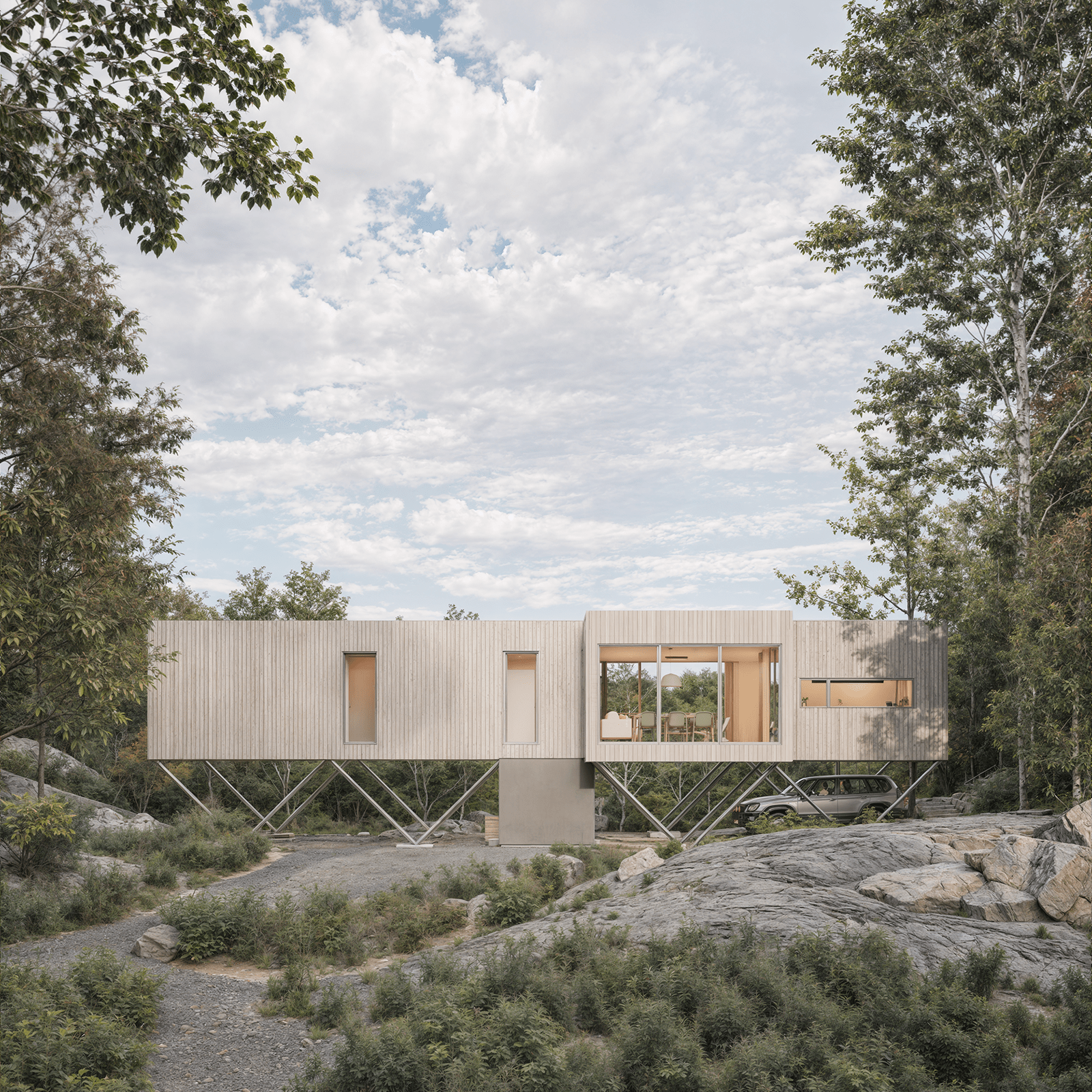 2 Bedroom Modern Treehouse Plans - Download Small Modern House Plans ...
