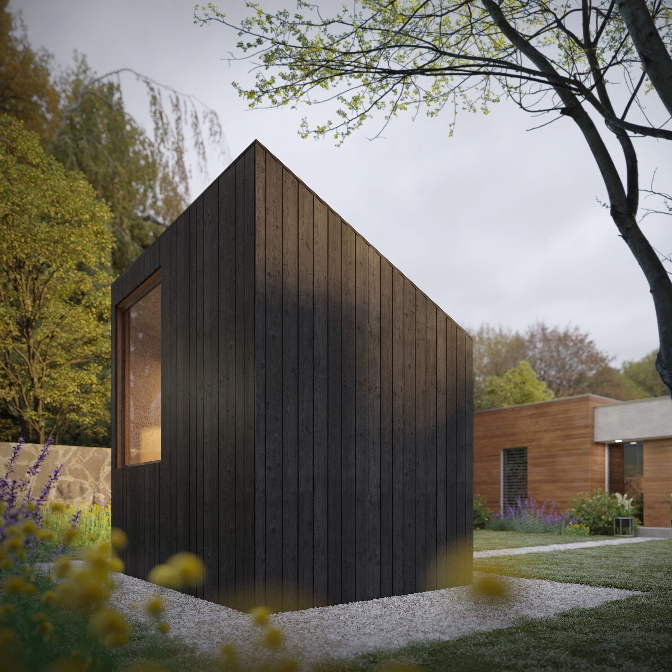 The DEN Study Plus - Download Modern Backyard Office Plans - DEN – Den