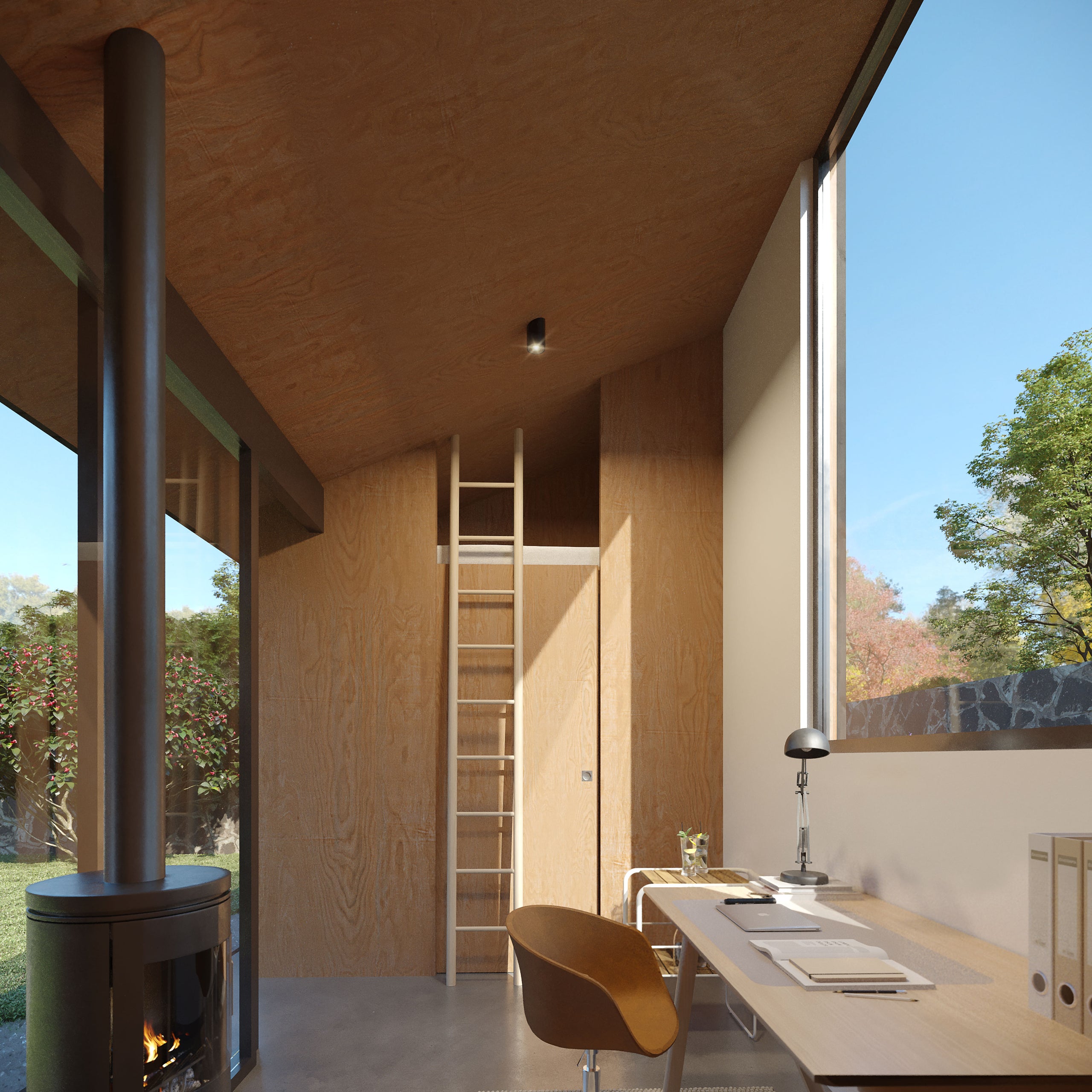 The DEN Study Plus - Download Modern Backyard Office Plans - DEN – Den