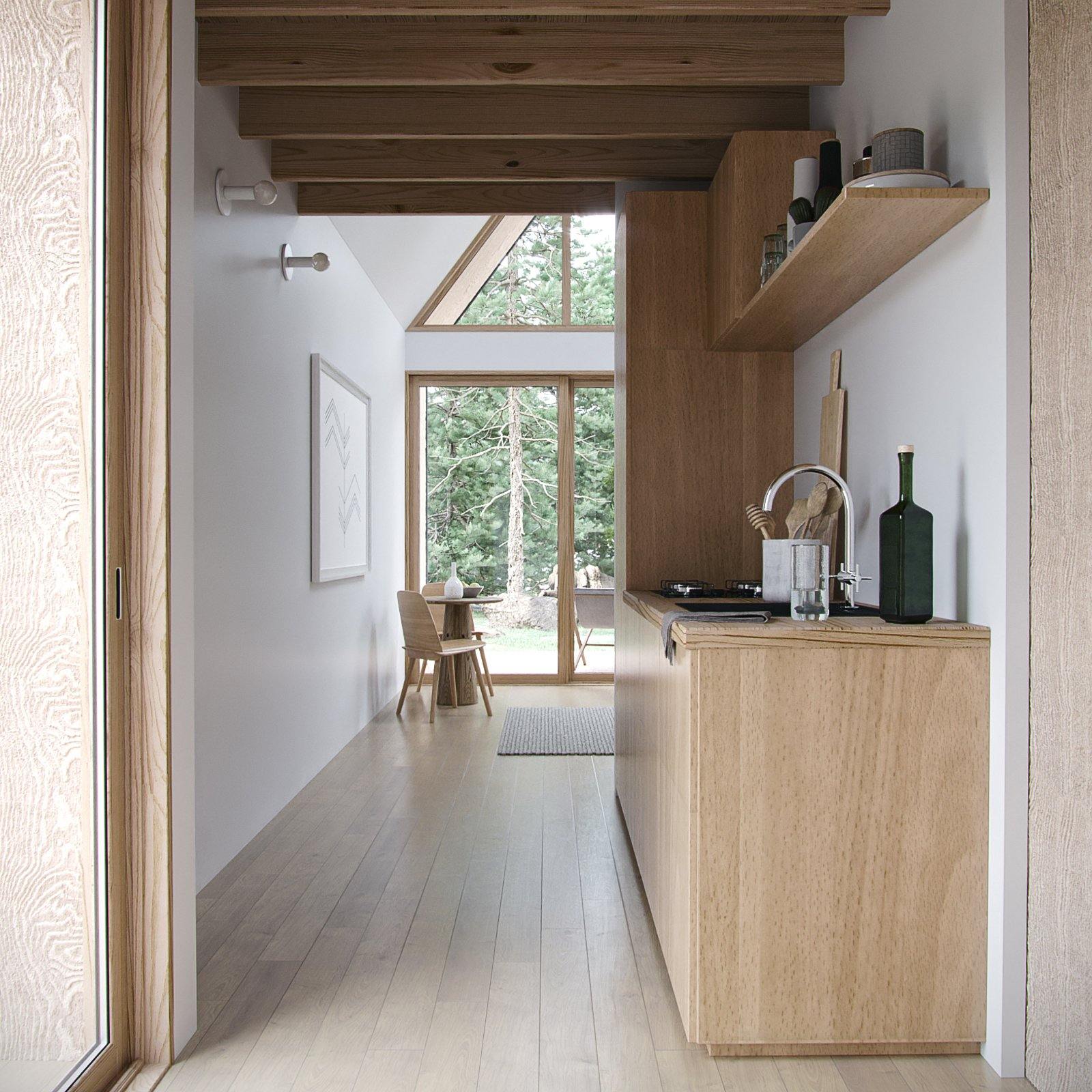 Modern Alpine Cabin Plans - Download Small Modern House Plans - Den
